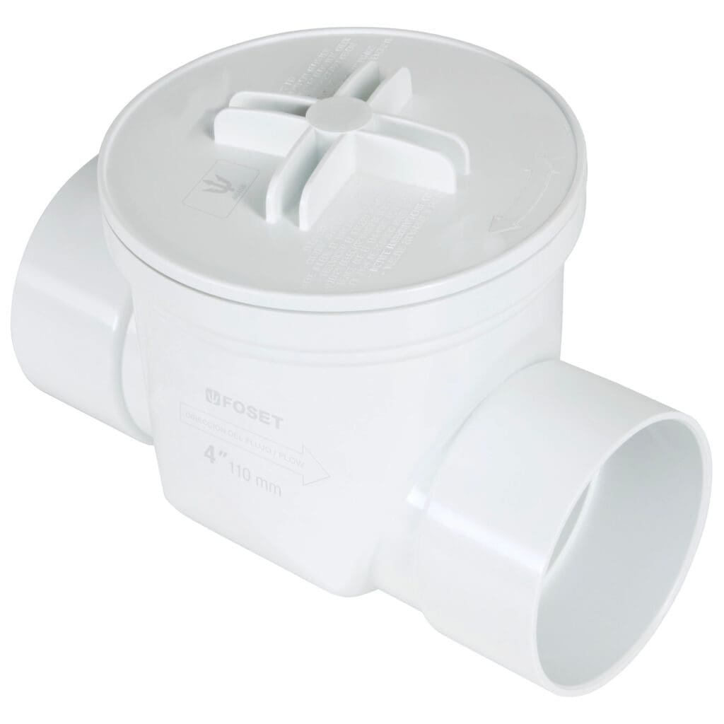 VALVULA DRENAJE, ANTI RETORNO PVC 4" | Distribuidora La Chontalpa